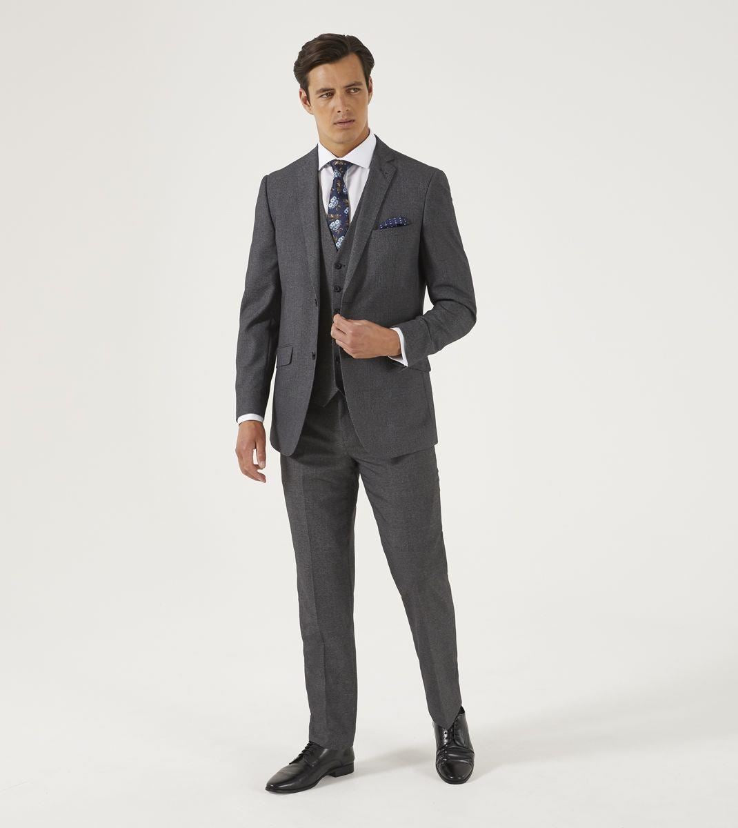 Skopes Men's Harcourt Tailored Fit Waist Coat in Grey 34 to 62 Regular ...