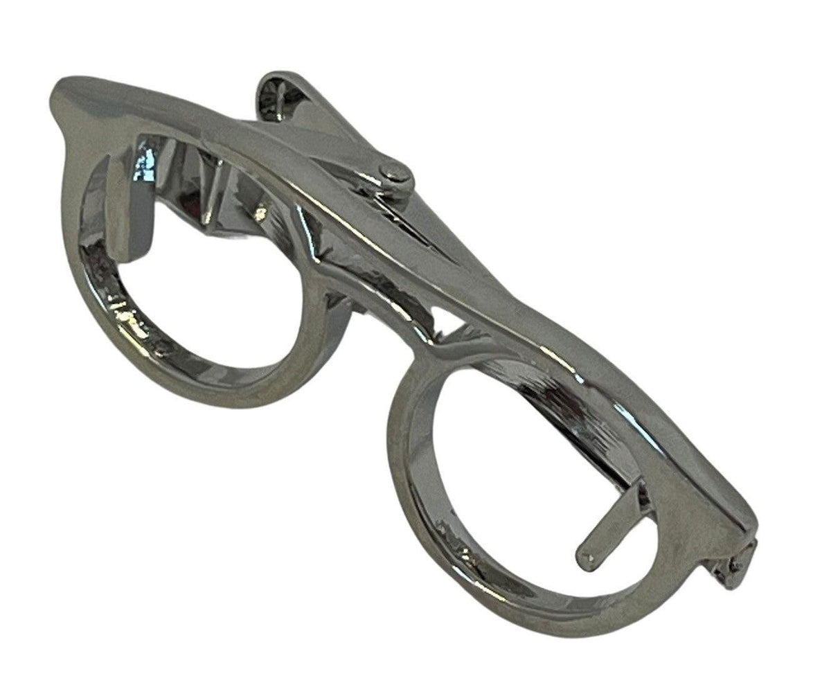 spectacle glasses design silver tie clip – Frederick Thomas Handmade ...