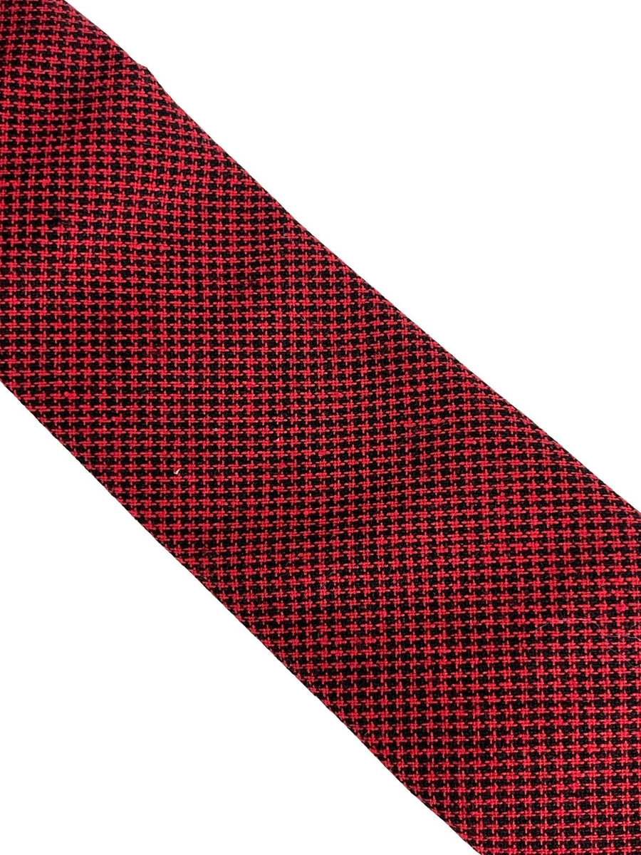 red and black dogtooth check – Frederick Thomas Handmade Mens Ties