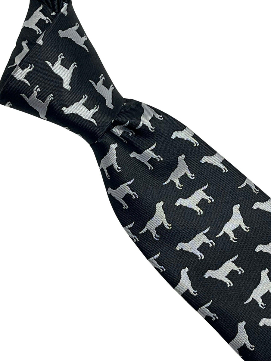 Black tie with labrador golden retriever dog silhouette – Frederick ...