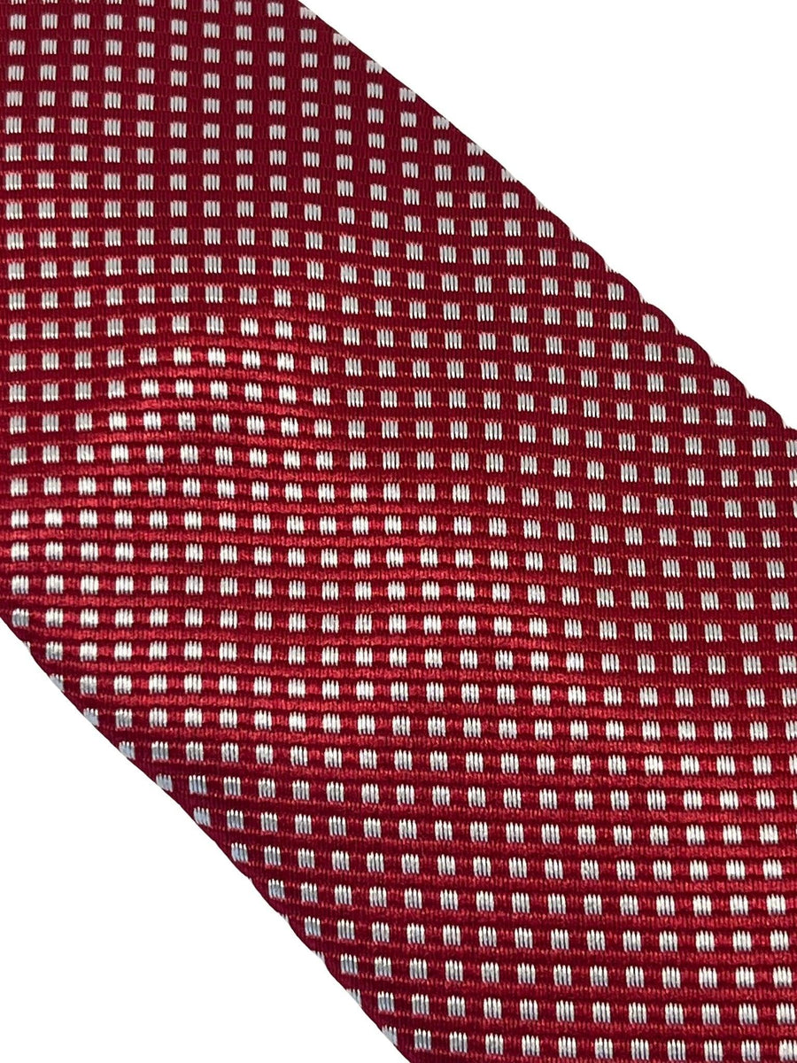 red and white check square design tie – Frederick Thomas Handmade Mens Ties