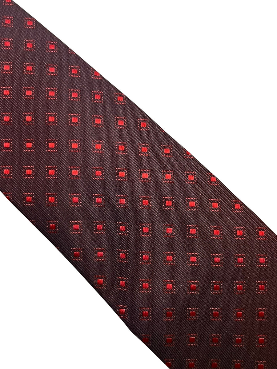 chocolate coffee brown tie with red polka spots – Frederick Thomas ...