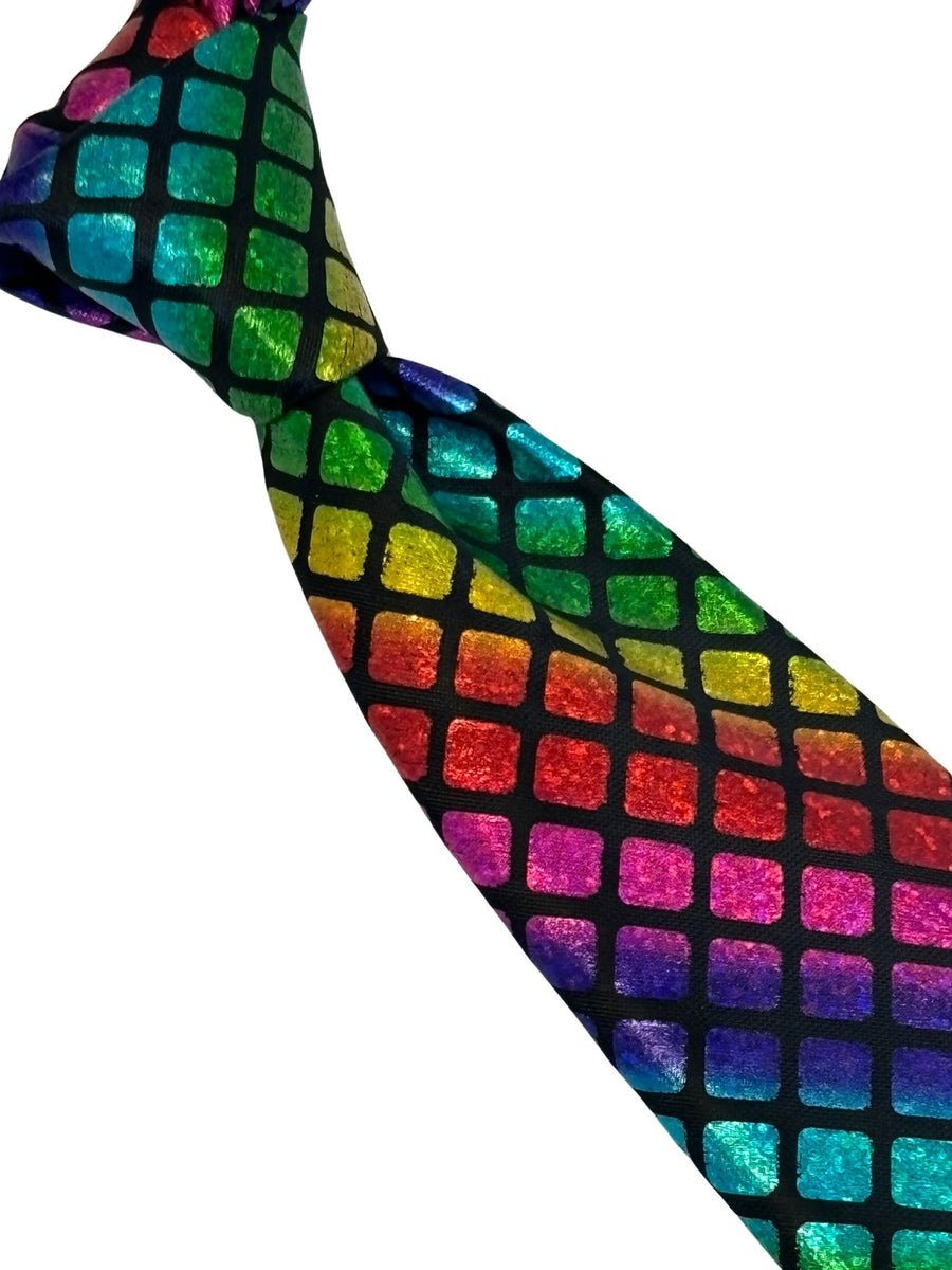 rainbow tie in a metallic sparkle mermaid pastel wet look design ...