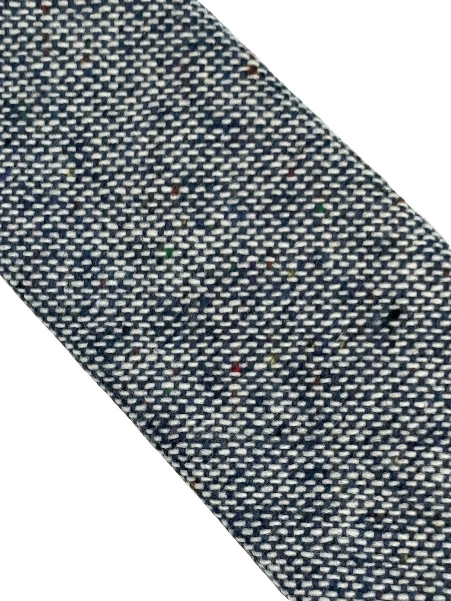 speckled navy dark blue 100% wool tie – Frederick Thomas Handmade Mens Ties