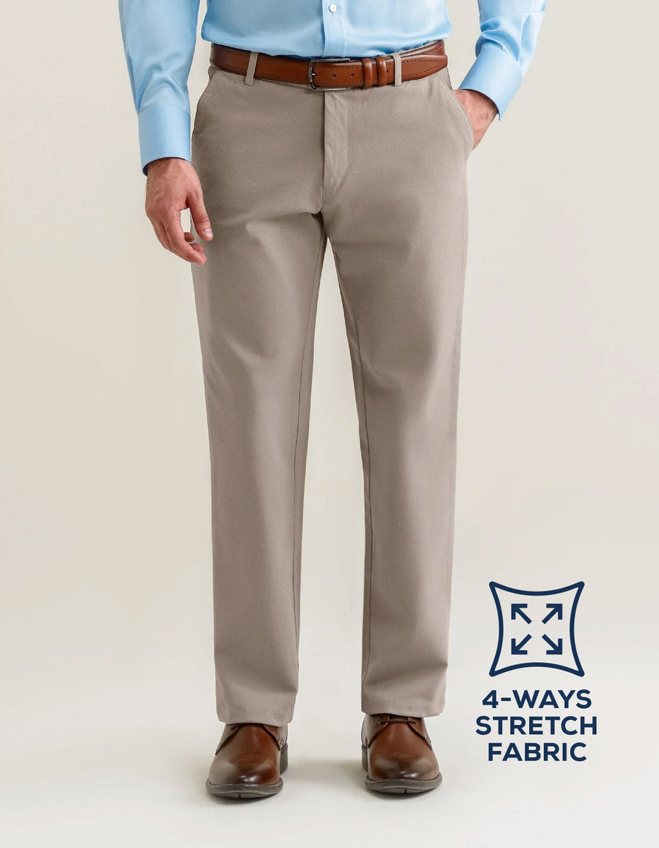 Beige Performance Chino Trouser – Frederick Thomas Handmade Mens Ties
