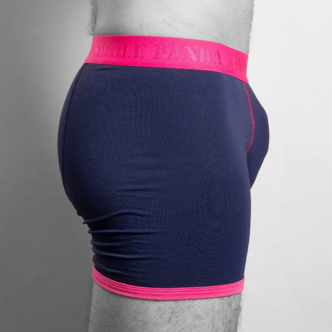 Bamboo Boxers - Navy / Pink Band – Frederick Thomas Handmade Mens Ties