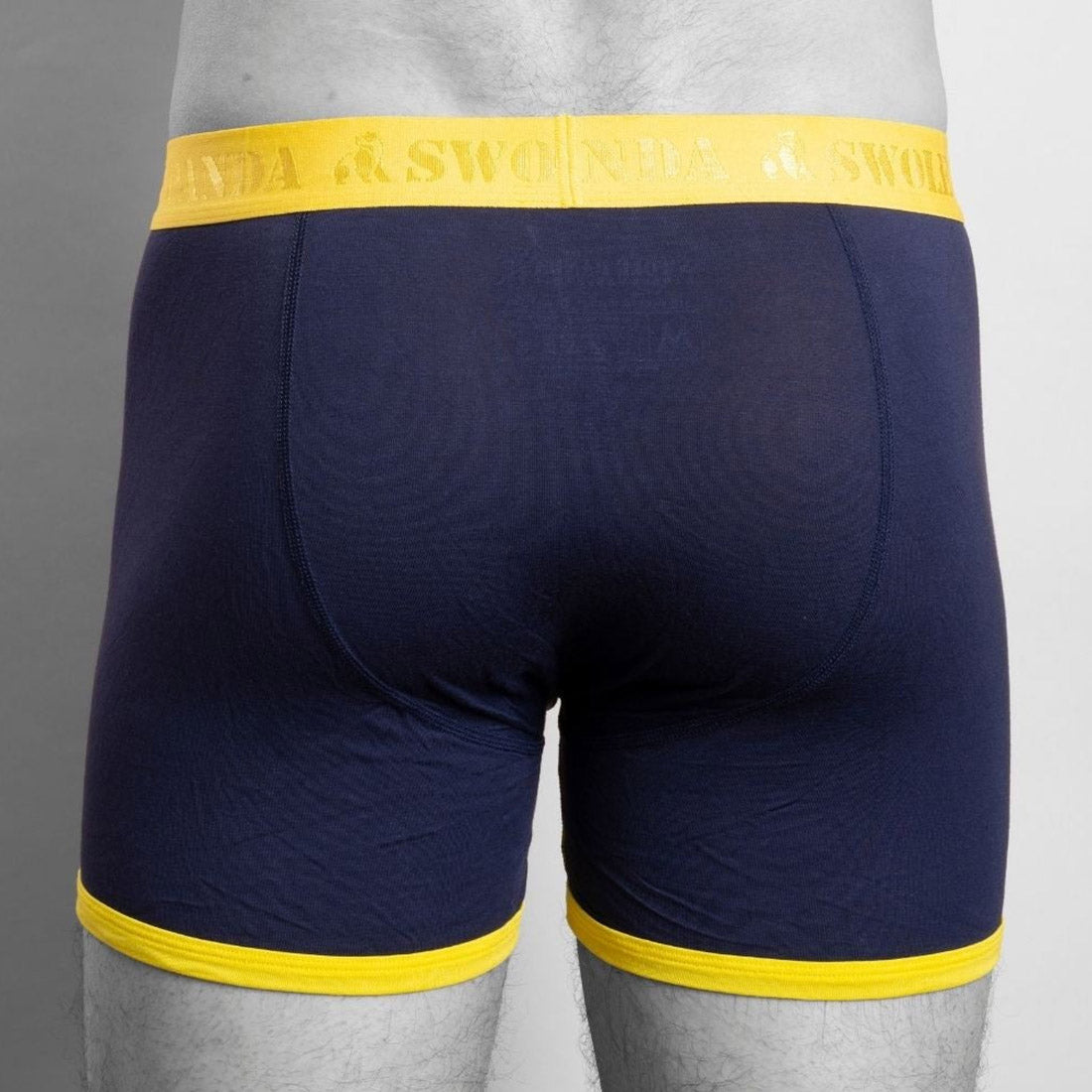 Bamboo Boxers - Navy / Yellow Band – Frederick Thomas Handmade Mens Ties