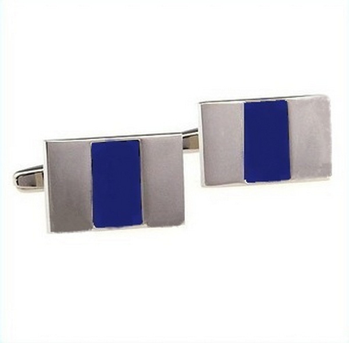 Silver & Blue Cufflinks | Frederick Thomas UK – Frederick Thomas ...