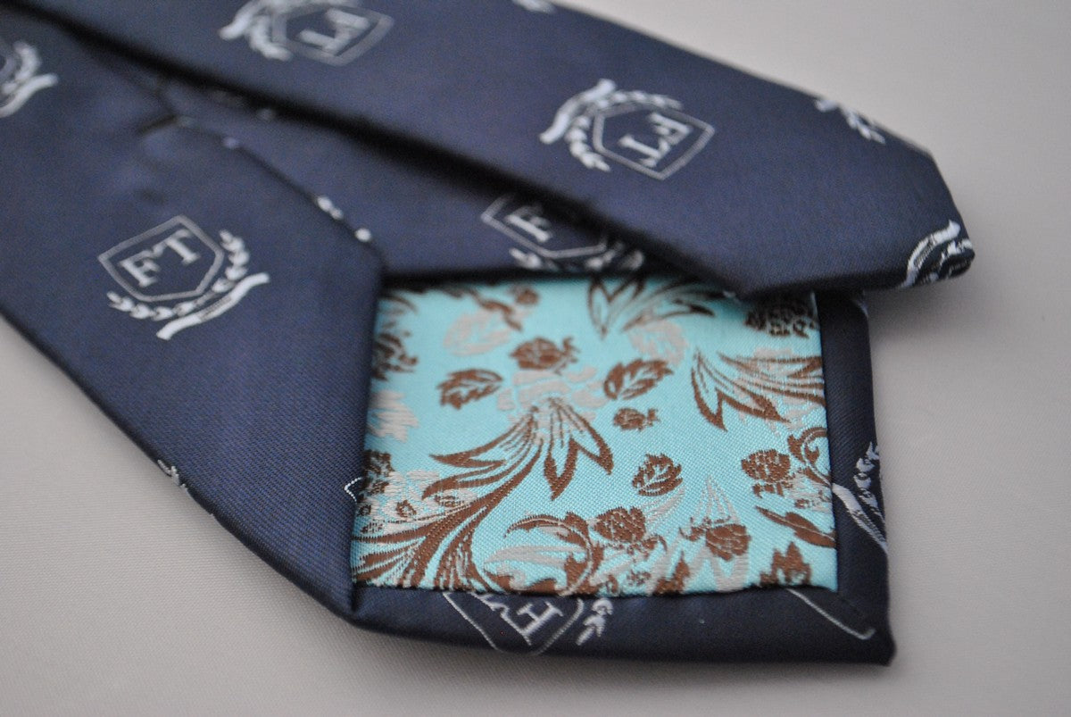 Navy Tie with FREDERICK THOMAS UK Crest | Frederick Thomas UK ...